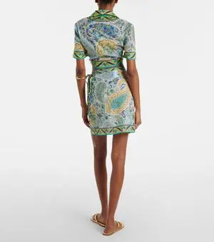 Etro Floral Cotton Beach Cover-up - Multicoloured