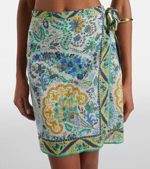 Etro Floral Cotton Beach Cover-up - Multicoloured
