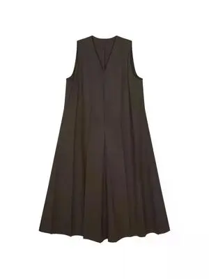 JNBY Pleated Midi Dress - Brown
