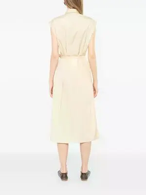 LESS Belted Shirt Dress - Neutrals