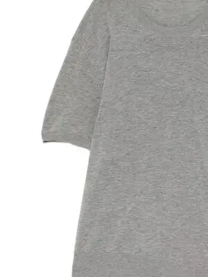 JNBY Short-sleeve Knit Top With Asymmetric Hem