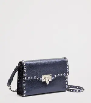 Valentino Garavani Calfskin Rockstud Spike Shoulder Bag