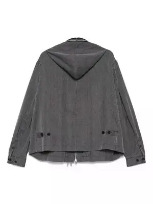 Undercover Striped Zip-up Hooded Jacket