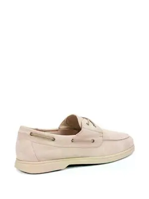 FRAU Logo Detail Boat Shoes - Neutrals
