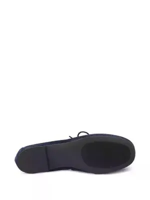 FRAU Suede Boat Loafers With Gold-tone Eyelets - Blue