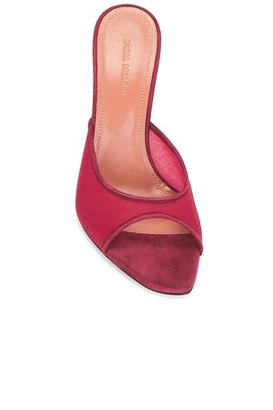 Amina Muaddi Alexa Mesh 95 Slipper - Ruby