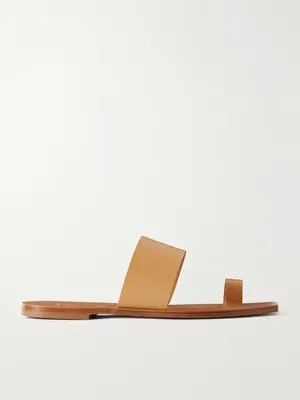 AeydĒ Sibel Leather Flat Sandals