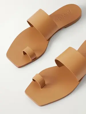 AeydĒ Sibel Leather Flat Sandals