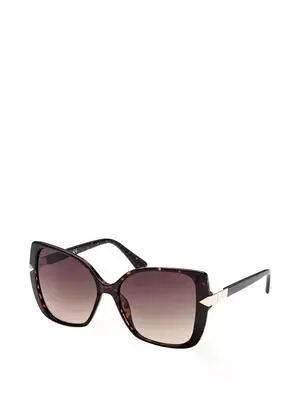 Guess Tortoiseshell-effect Cat-eye Sunglasses - Brown