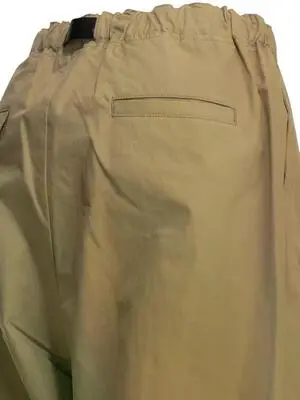 Comme Des Garçons Belted Pleated Cotton Trousers