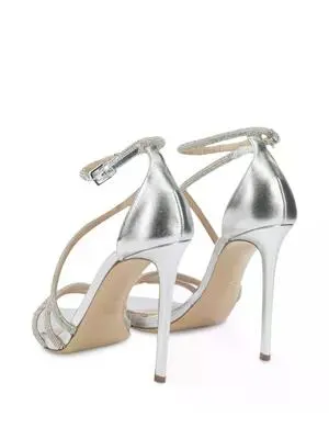 NINALILOU Micol Crystal Embellished Sandals