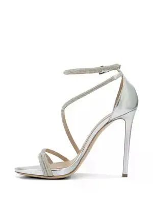 NINALILOU Micol Crystal Embellished Sandals