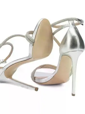 NINALILOU Micol Crystal Embellished Sandals