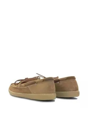 ASTORFLEX Suede Loafers With Bow Detailing