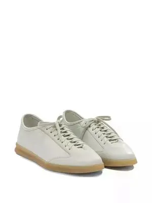 HENDERSON BARACCO Elton Leather Lace Up Sneakers - Neutrals
