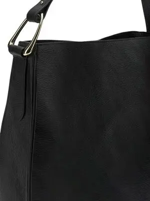LE TANNEUR Large Hobo Shoulder Bag - Black
