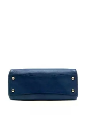 Prada Saffiano Leather Double Zip Top Handle Bag Satchel