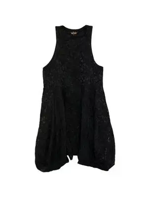 Comme Des Garçons Jacquard-pattern Dress - Black
