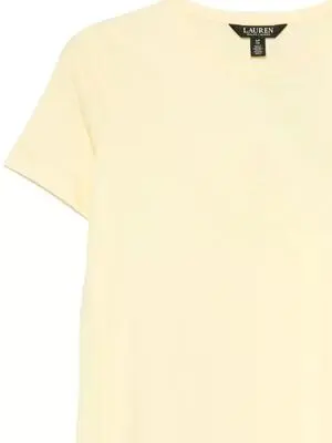 Ralph Lauren Logo Embroidered T-shirt - Yellow