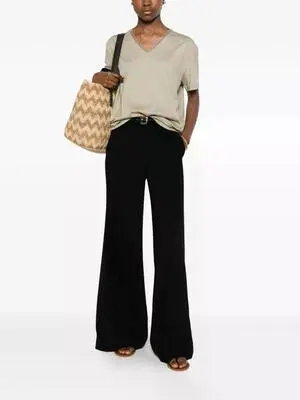 Fabiana Filippi V-neck Short-sleeve T-shirt - Neutrals