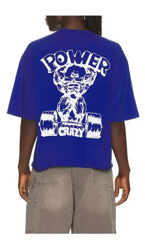 Y,IWO Power Crazy Crop Tee In . Also - Blue