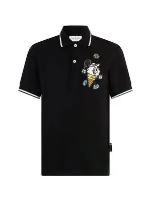 Philipp Plein Ice Cream Graphic Print Polo Shirt