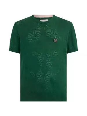 Philipp Plein Monogram-pattern T-shirt - Green