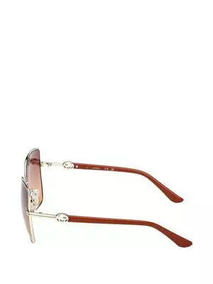 Guess Cat-eye Sunglasses With Logo Plaque