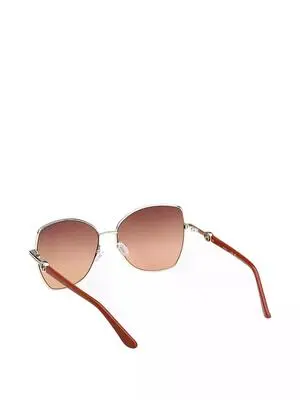 Guess Cat-eye Sunglasses With Logo Plaque