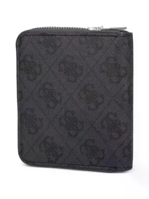 Guess Monogram-print Logo-plaque Wallet