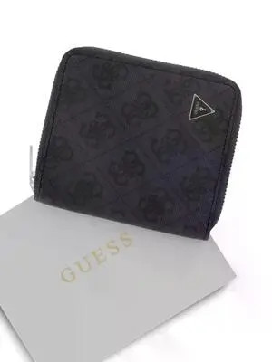 Guess Monogram-print Logo-plaque Wallet