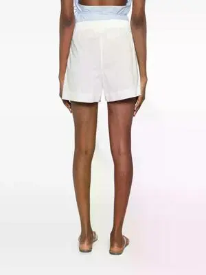MC2 SAINT BARTH Meave Crystal-embellishment Shorts - White