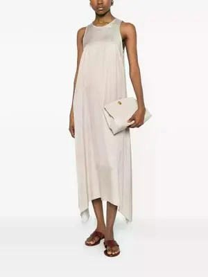 Peserico Geometric Print Asymmetric Dress