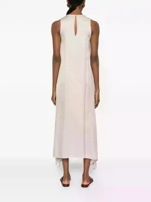 Peserico Geometric Print Asymmetric Dress