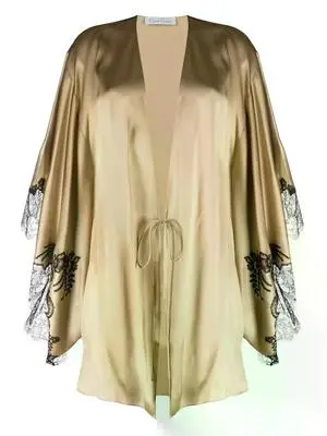 Carine Gilson Calais-caudry Short Robe - Gold