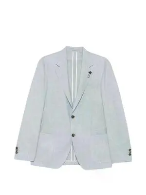 LARDINI Roma Single-breasted Blazer - Blue