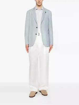 LARDINI Roma Single-breasted Blazer - Blue