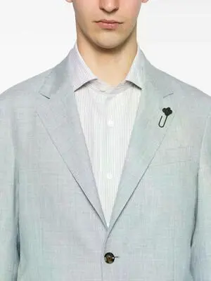LARDINI Roma Single-breasted Blazer - Blue