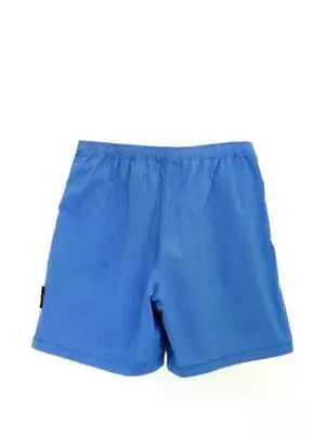 Stone Island Compass Logo-patch Shorts - Blue