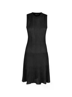 Federica Tosi Ribbed-knit Mini Dress - Black