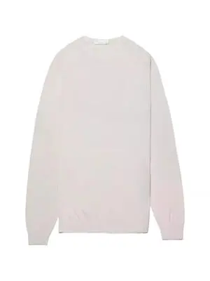 ROBERTO COLLINA Crew Neck Long Sleeve Sweater - Neutrals