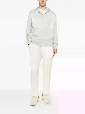 Eleventy Zip-fastening Hoodie - Grey