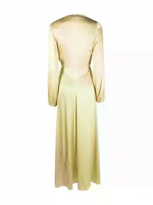 Carine Gilson Waist-tied Silk Night Dress