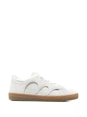 SANTHA Cut-out Detail Panelled Sneakers - Grey