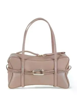 BIASIA Carabiner-detail Leather Tote Bag - Neutrals
