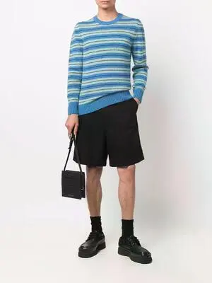 A.p.c. Horizontal Stripe Knit Jumper - Blue