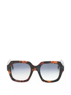 ANDY WAWA Tortoiseshell-effect Square-frame Sunglasses - Brown