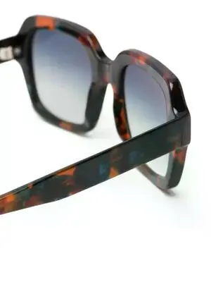 ANDY WAWA Tortoiseshell-effect Square-frame Sunglasses