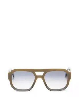 ANDY WAWA Geometric Frame Sunglasses - Green