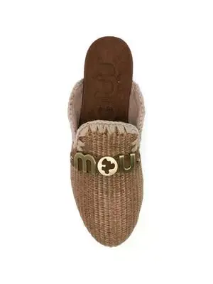 Mou Logo Plaque Mules